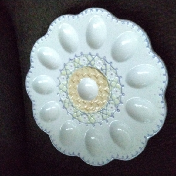 Unbranded | Dining | Ceramic Deviled Egg Plate | Poshmark